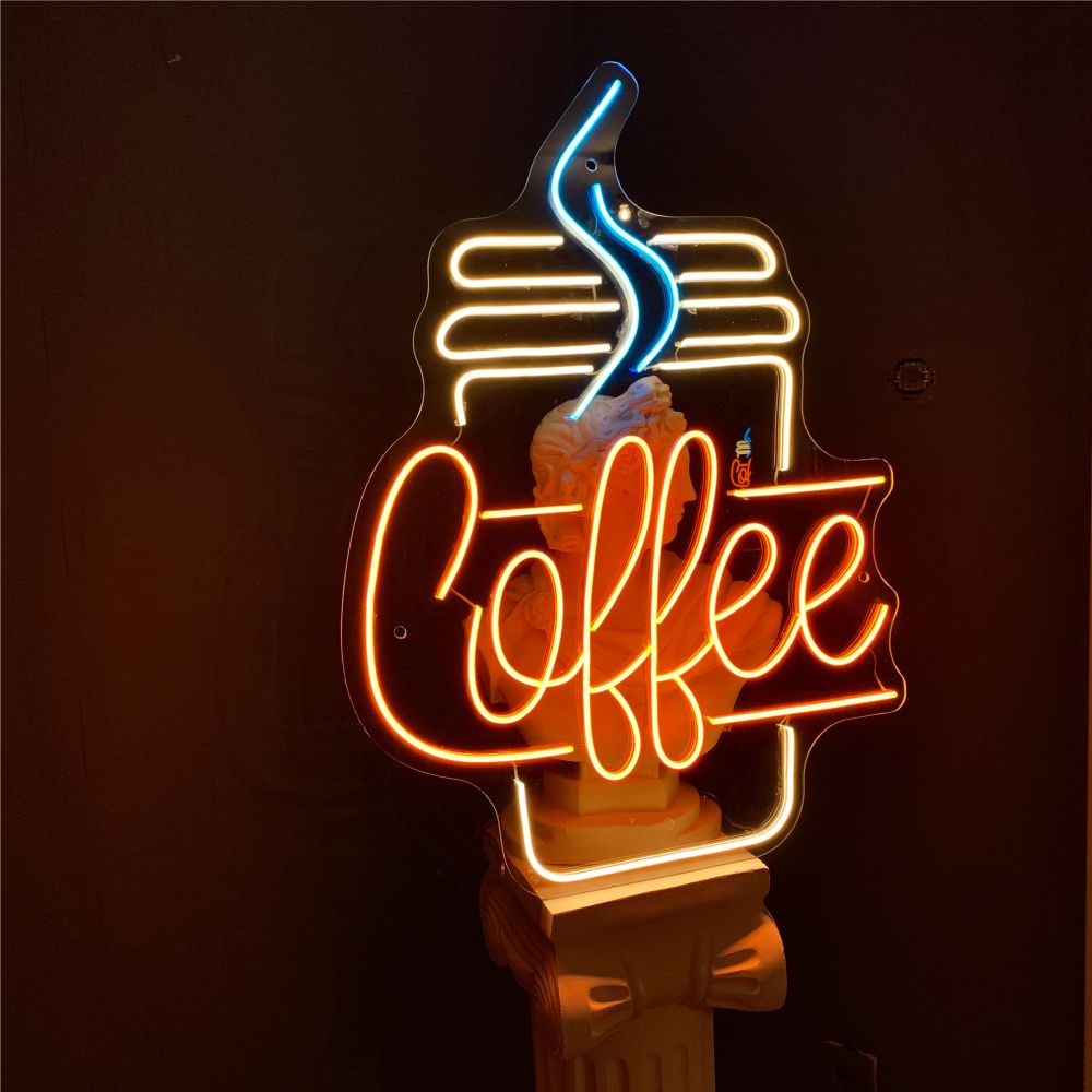 Coffee Glass Neon Tabela - Neptün Neon Design